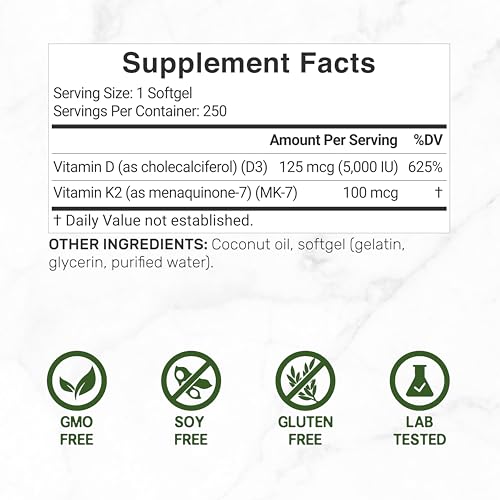 High potency vitamin D3 5000 IU