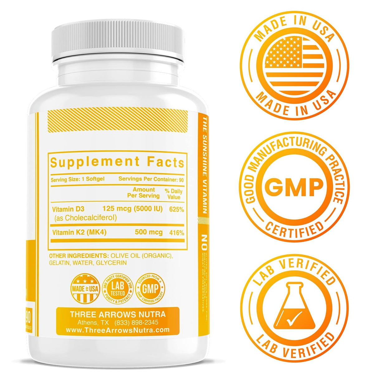 High potency vitamin D3 5000 IU