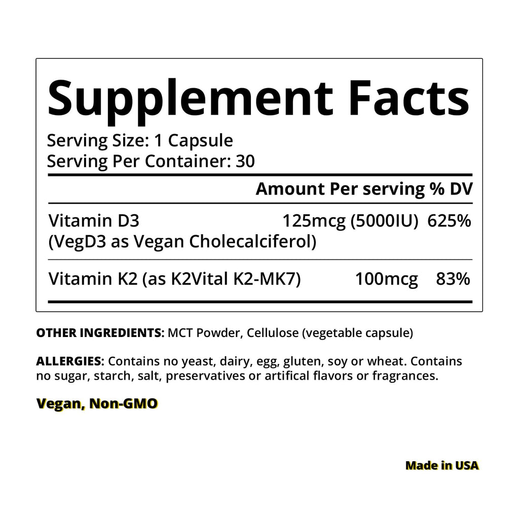 High potency vitamin D3 5000 IU