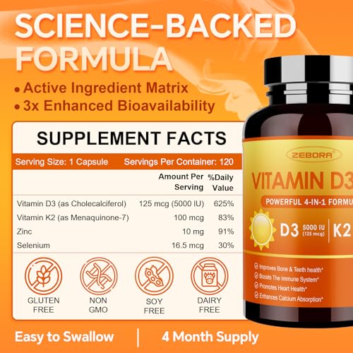 high potency vitamin D3 5000 IU
