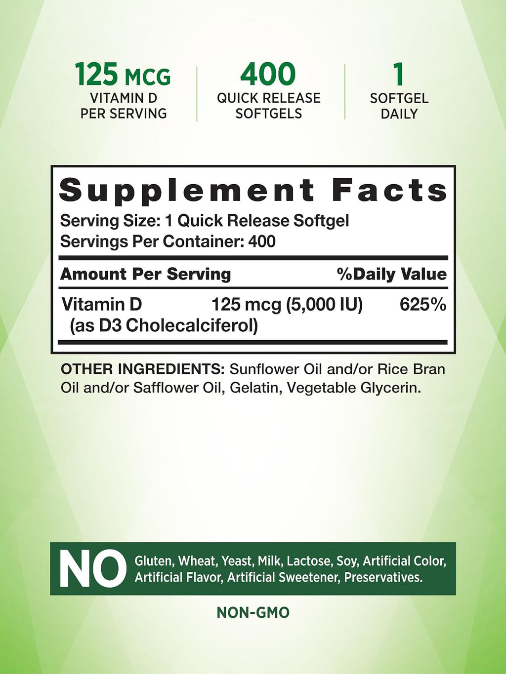 high potency vitamin D3 5000 IU