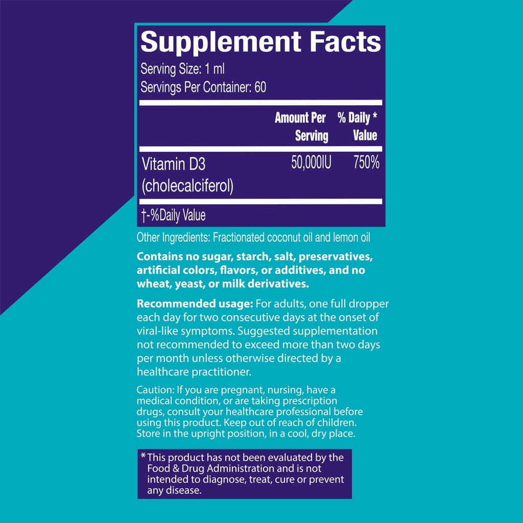 High potency Vitamin D3 50000 IU