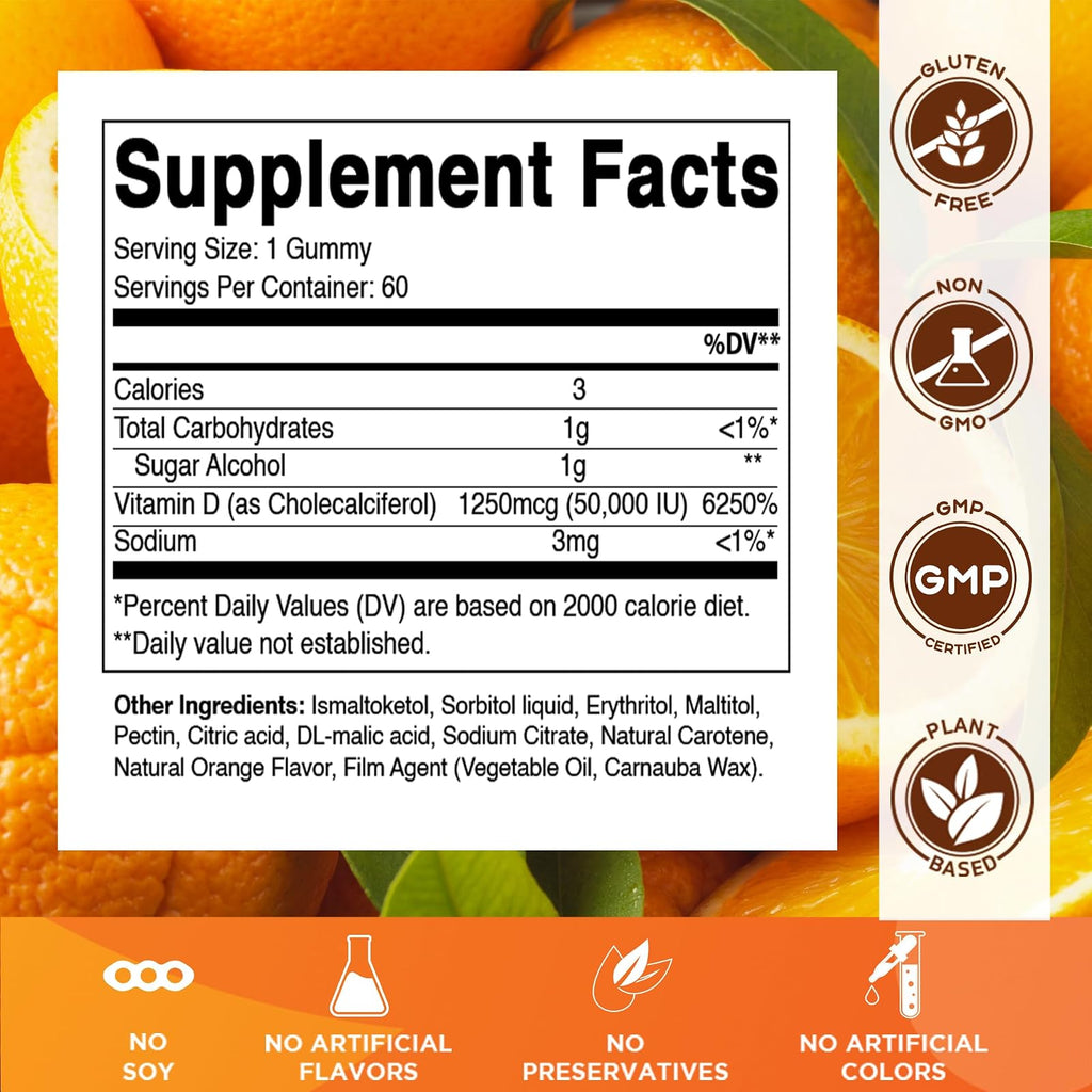 High potency Vitamin D3 50000 IU