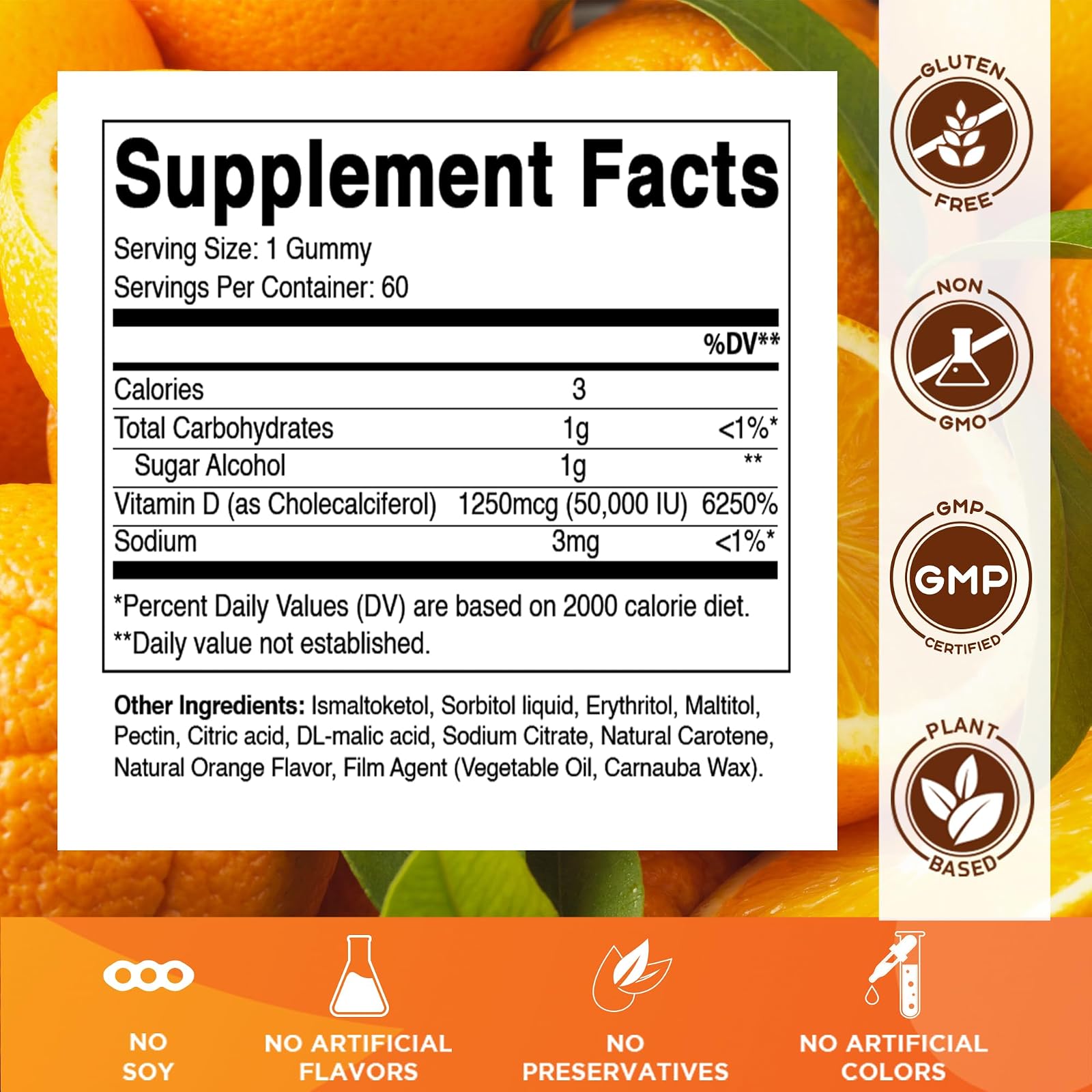 High potency Vitamin D3 50000 IU