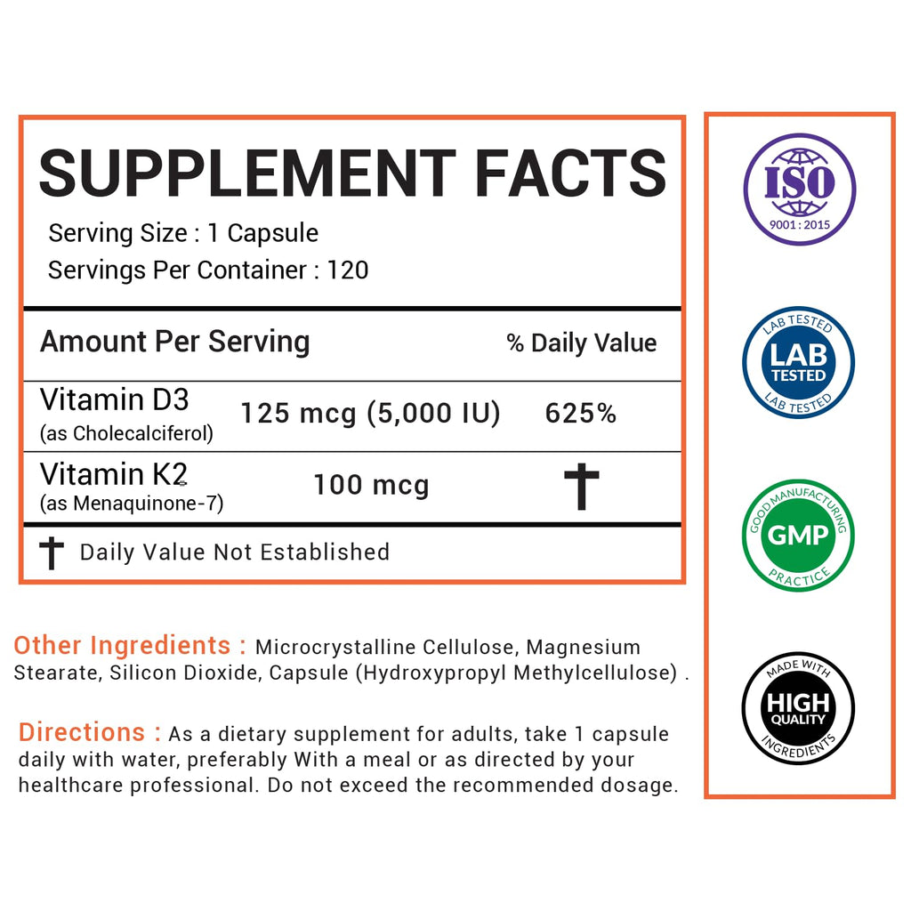 High potency Vitamin D3 capsules