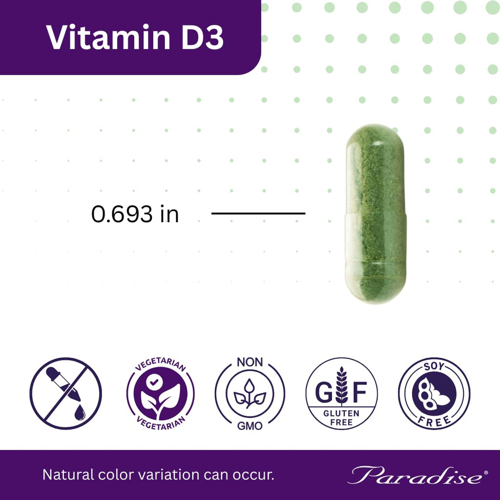 High potency vitamin D3 capsules