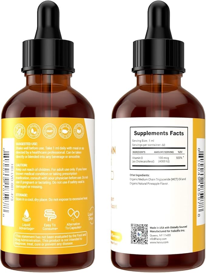 High potency Vitamin D3 drops