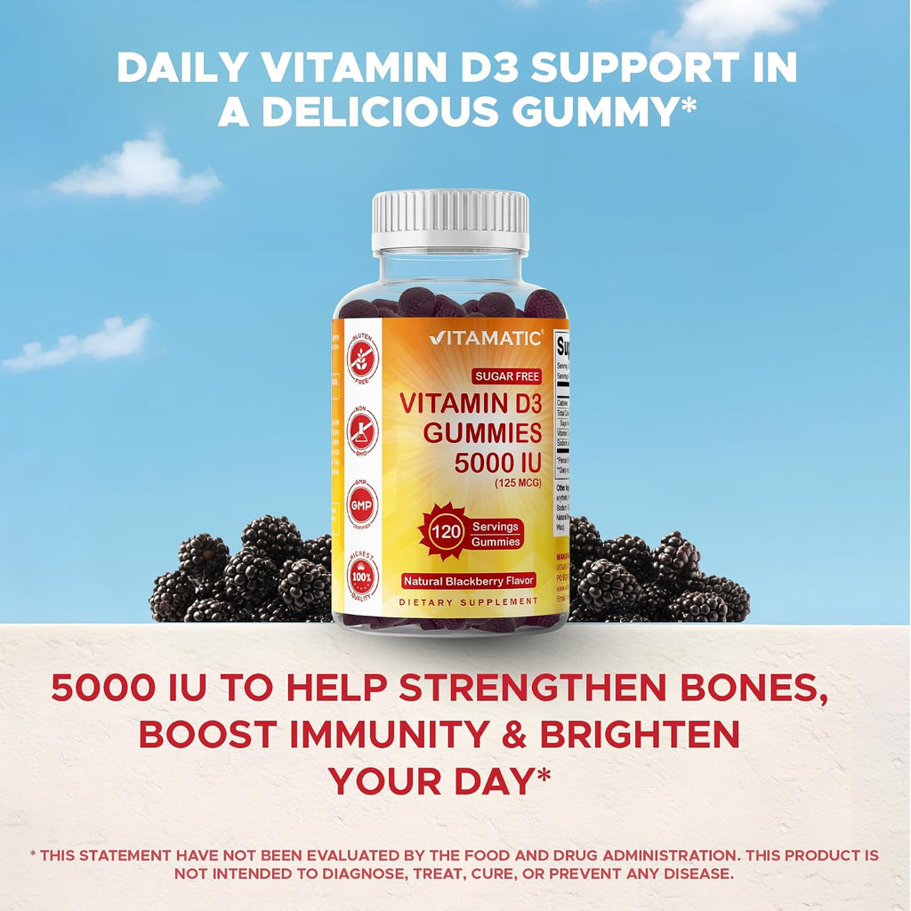 High potency vitamin D3 for energy boost