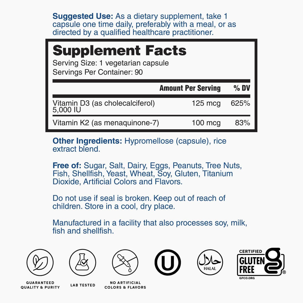 High potency vitamin D3 for energy