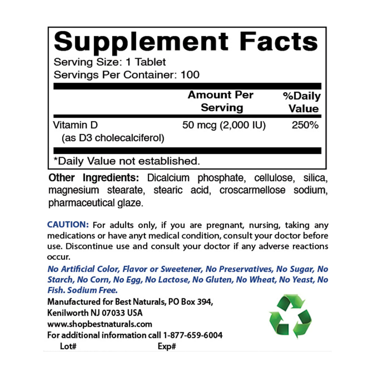 High potency Vitamin D3 for immunity