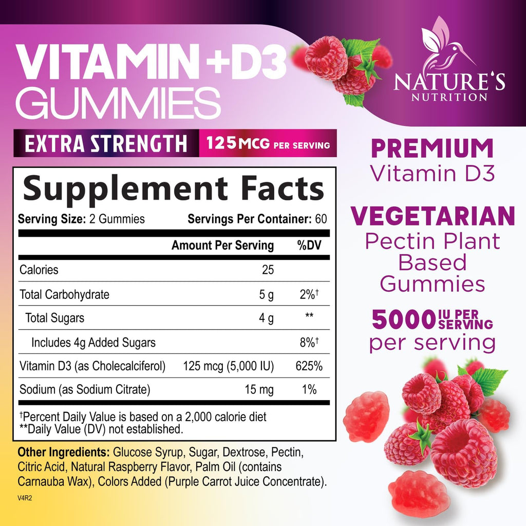 High potency Vitamin D3 gummies