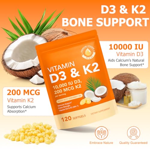 High potency Vitamin D3 K2 10000 IU