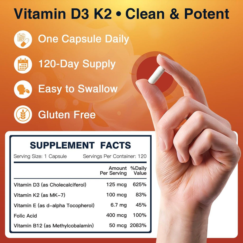 high potency Vitamin D3 K2 blend