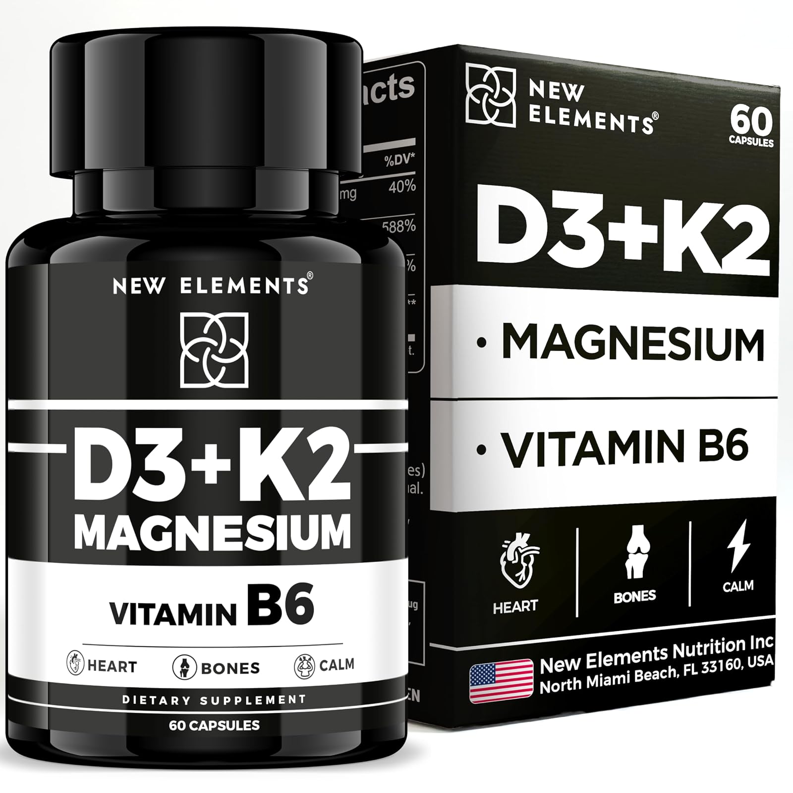 high potency vitamin D3 K2 capsules