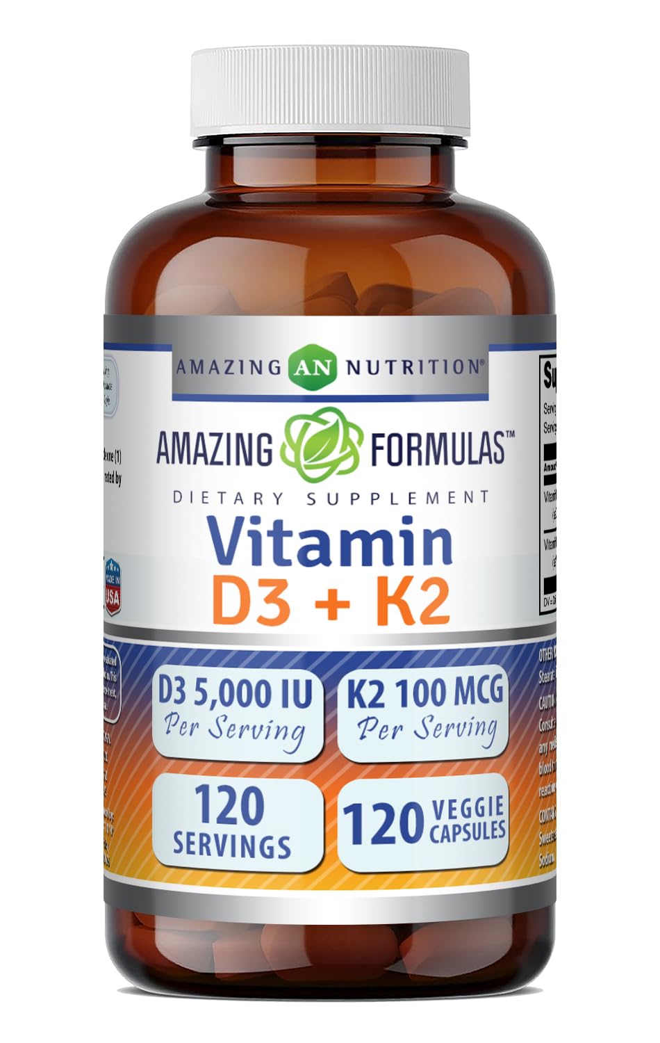 high potency vitamin d3 k2 capsules