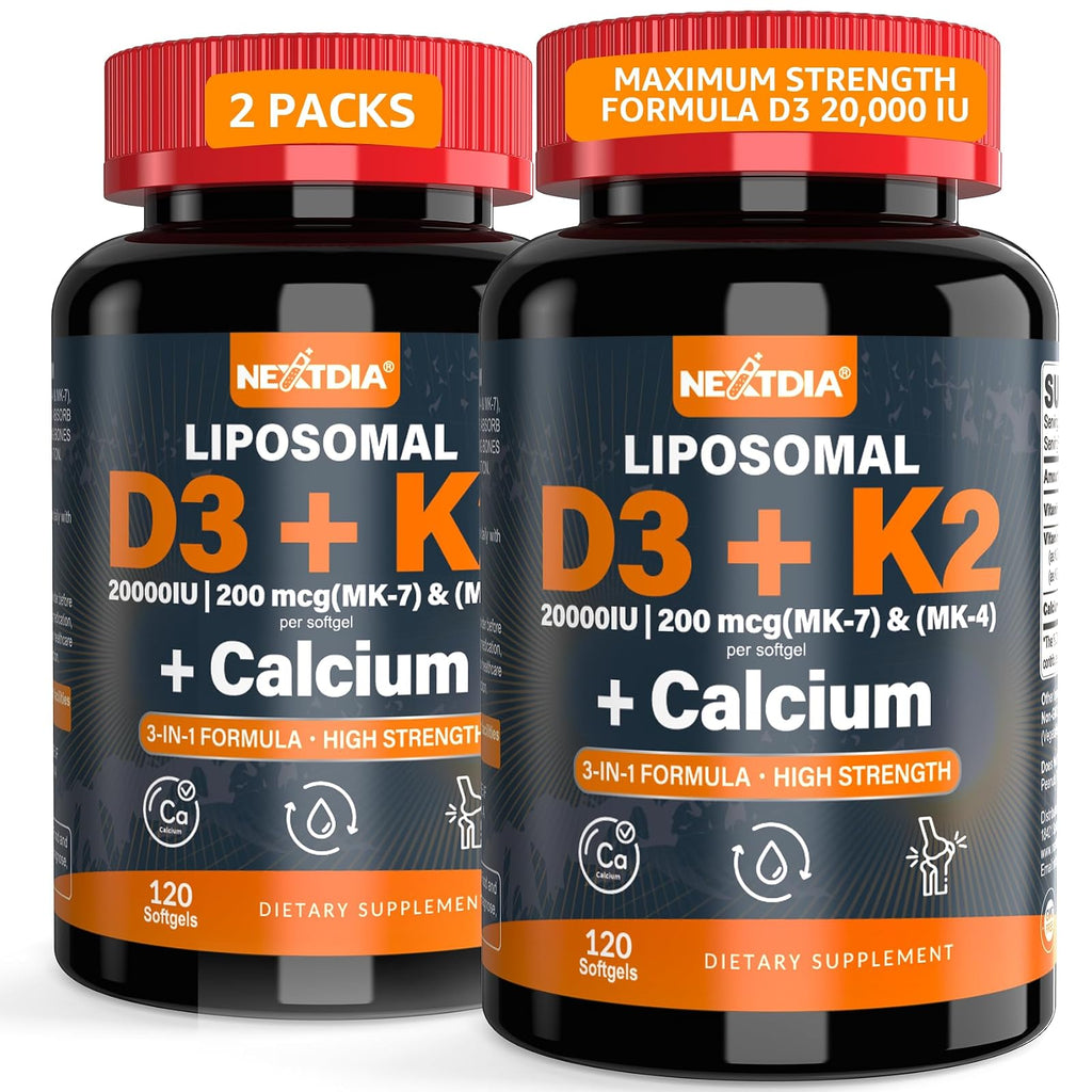 high potency vitamin D3 K2 capsules