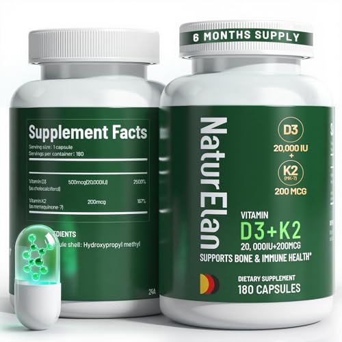 high potency vitamin D3 K2 capsules