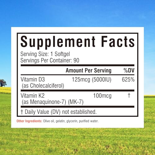 high potency vitamin D3 K2 formula