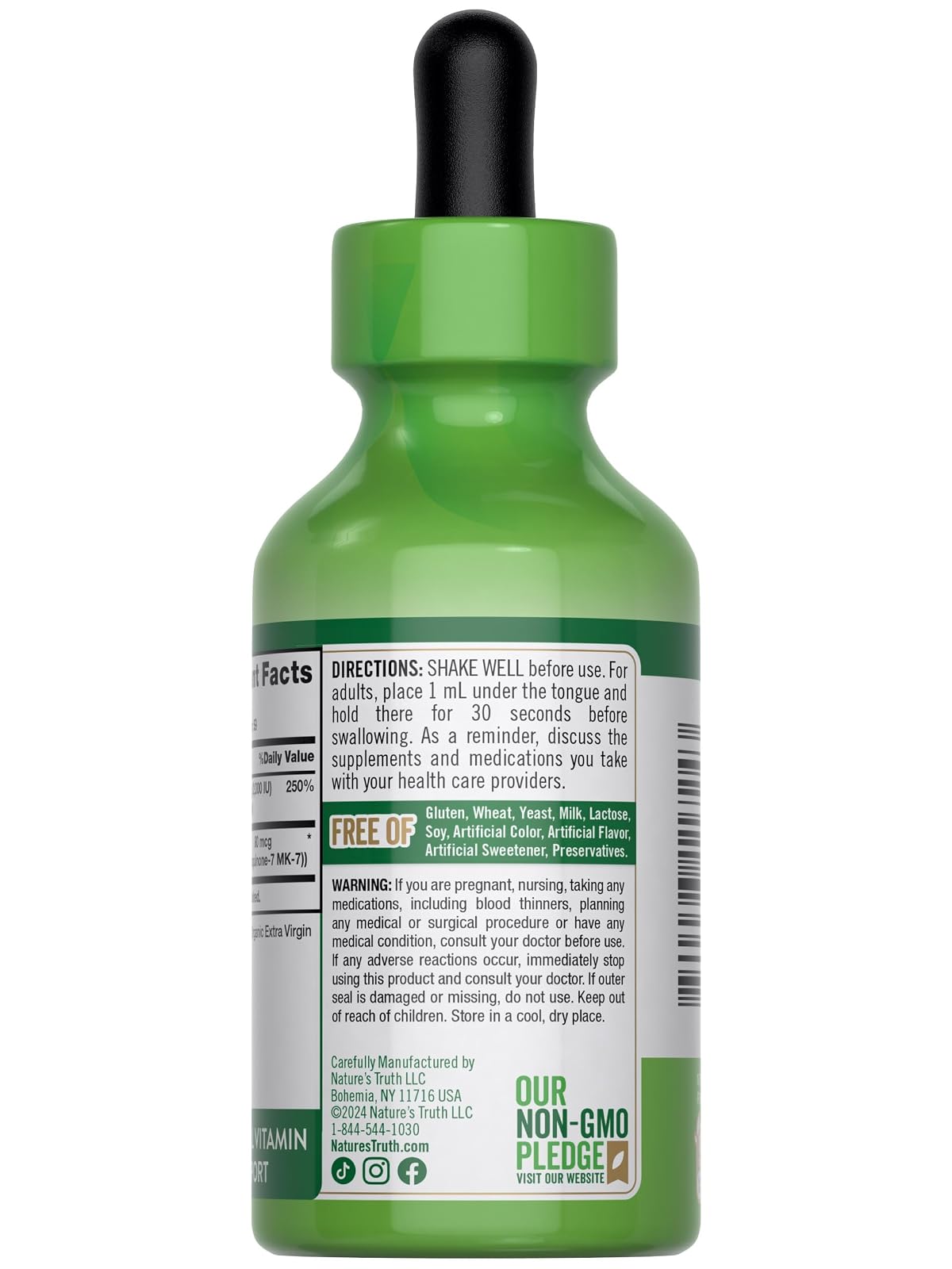 high potency vitamin D3 K2 formula