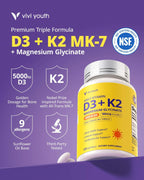 High potency Vitamin D3 K2 formula