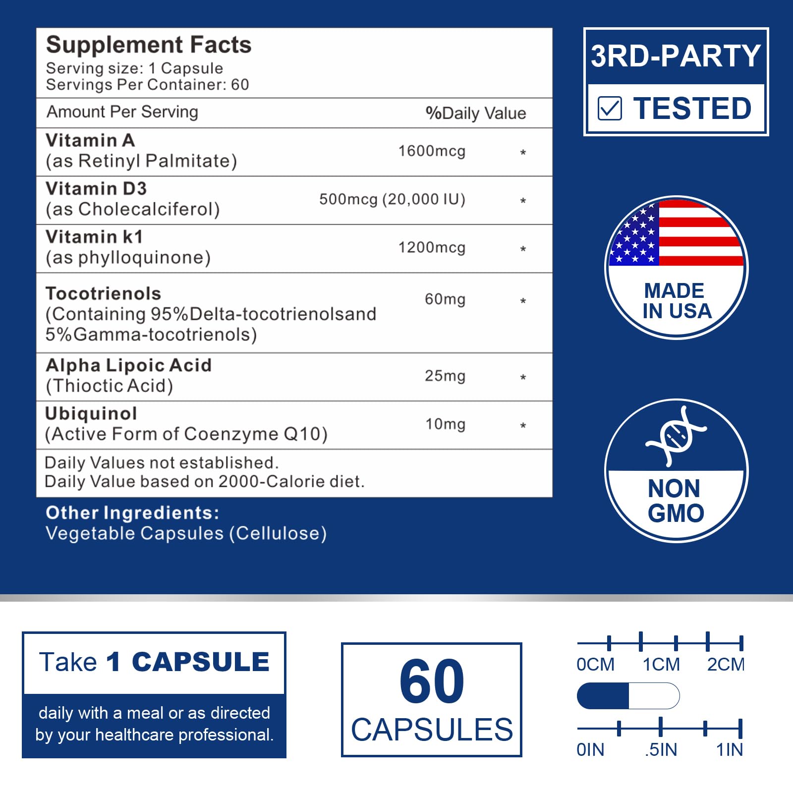 high potency vitamin D3 K2 formula