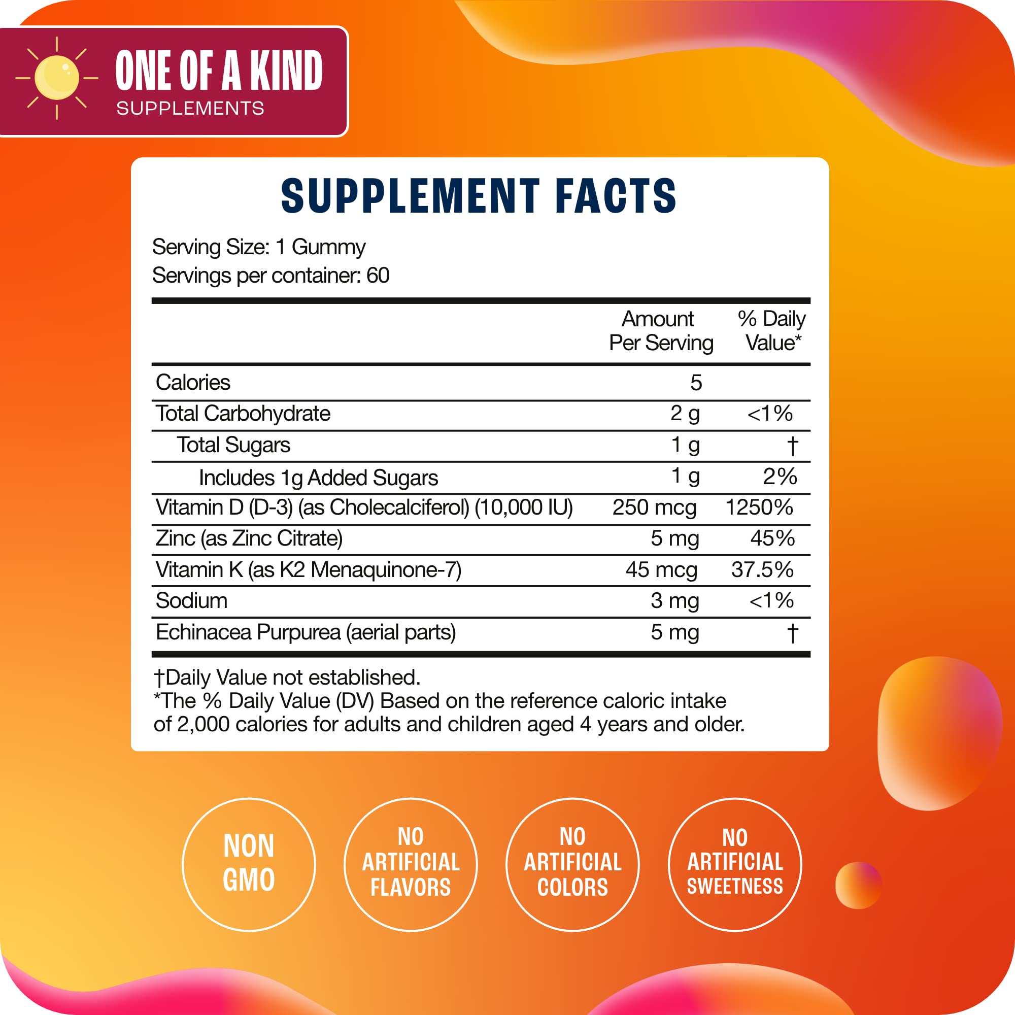 high potency vitamin D3 K2 gummies