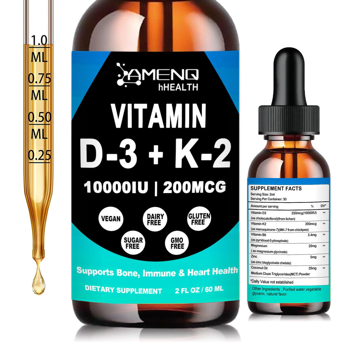high potency vitamin D3 K2 liquid