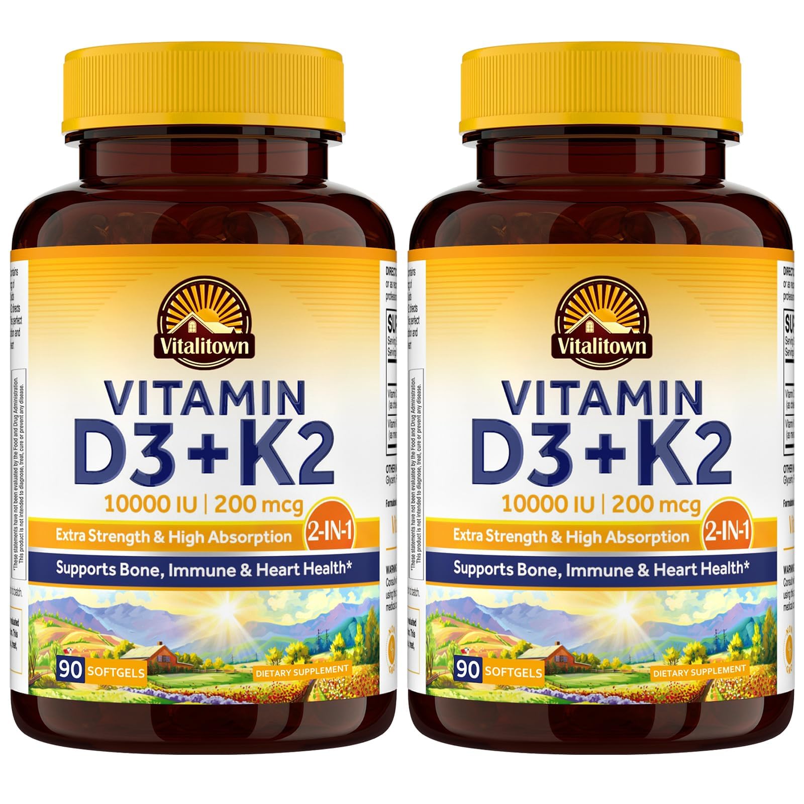 high potency vitamin D3 K2 softgels