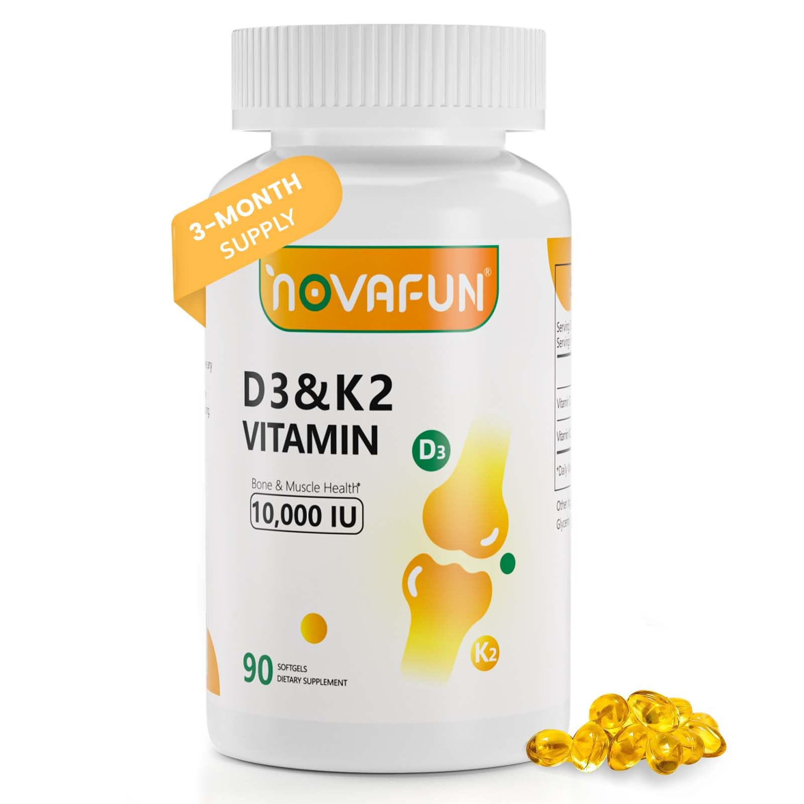 high potency vitamin D3 K2 softgels