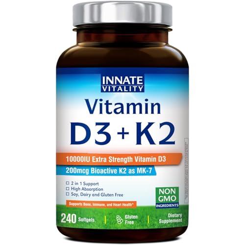 high potency vitamin D3 K2 softgels