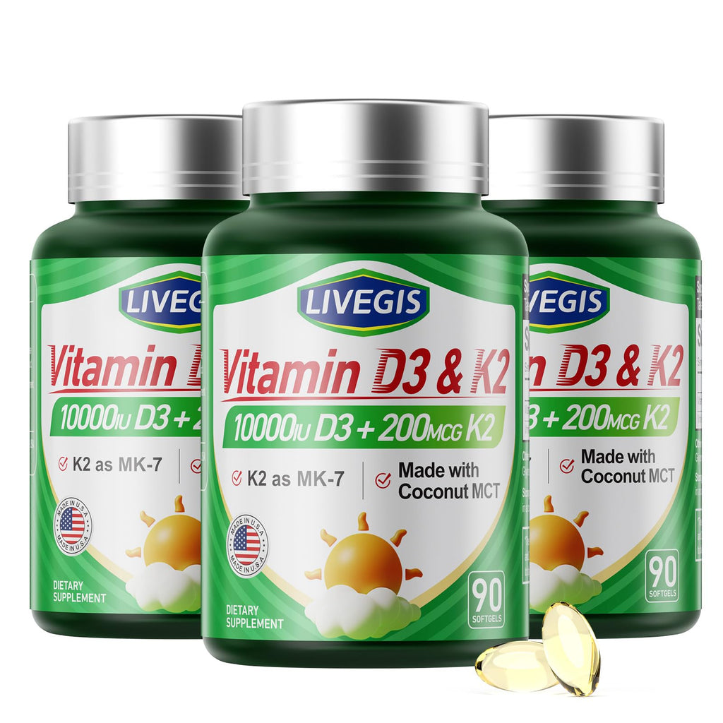 high potency vitamin D3 K2 softgels