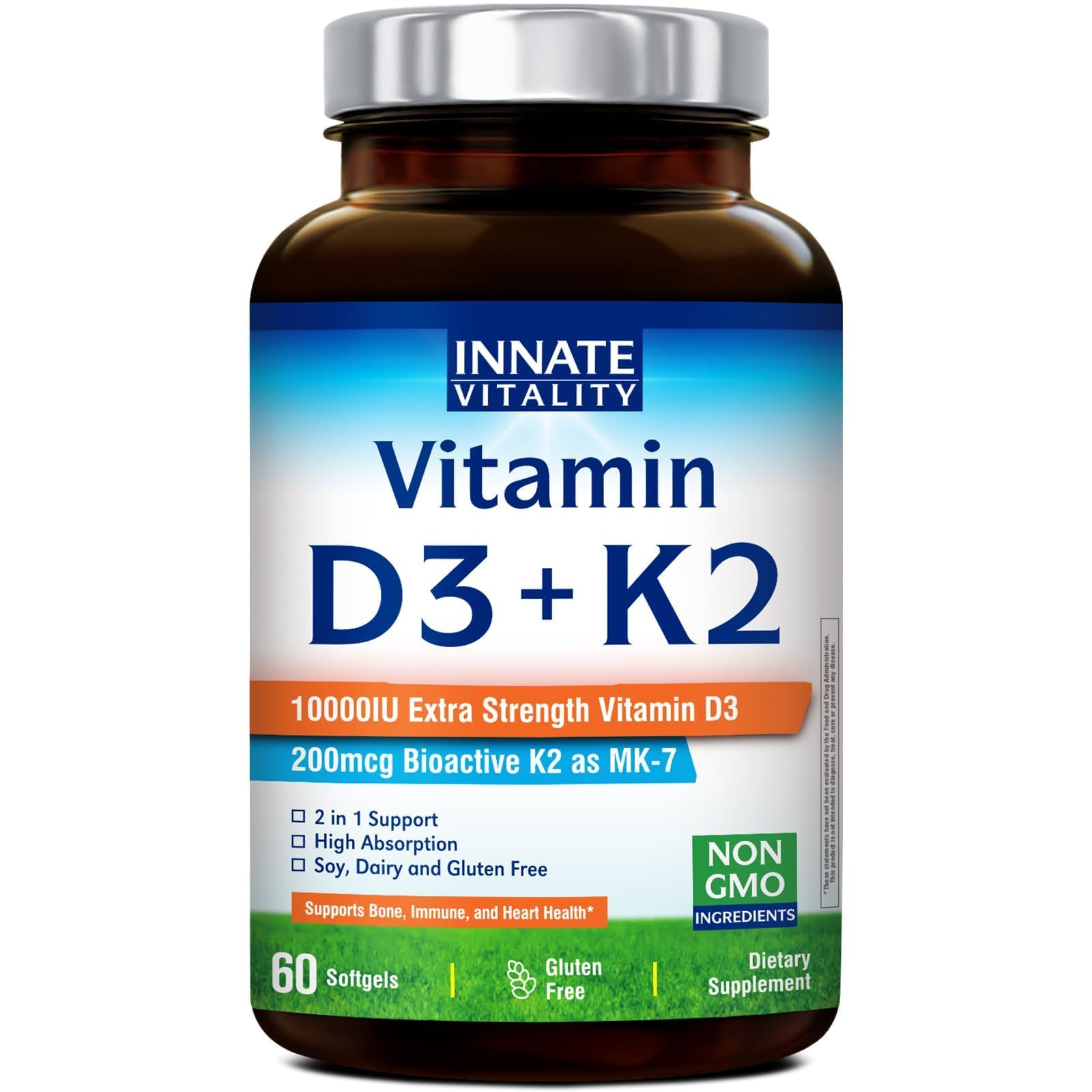 high potency vitamin D3 K2 softgels