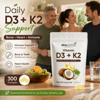 High potency Vitamin D3 K2 softgels