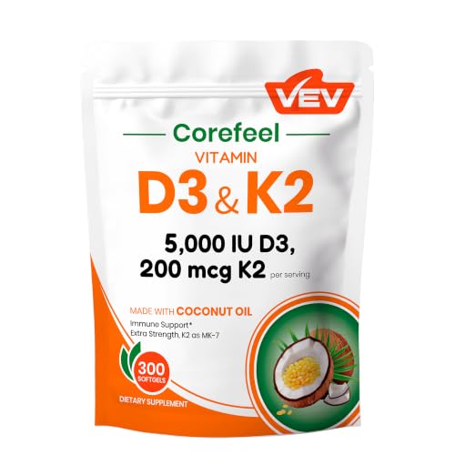 high potency vitamin D3 K2 softgels