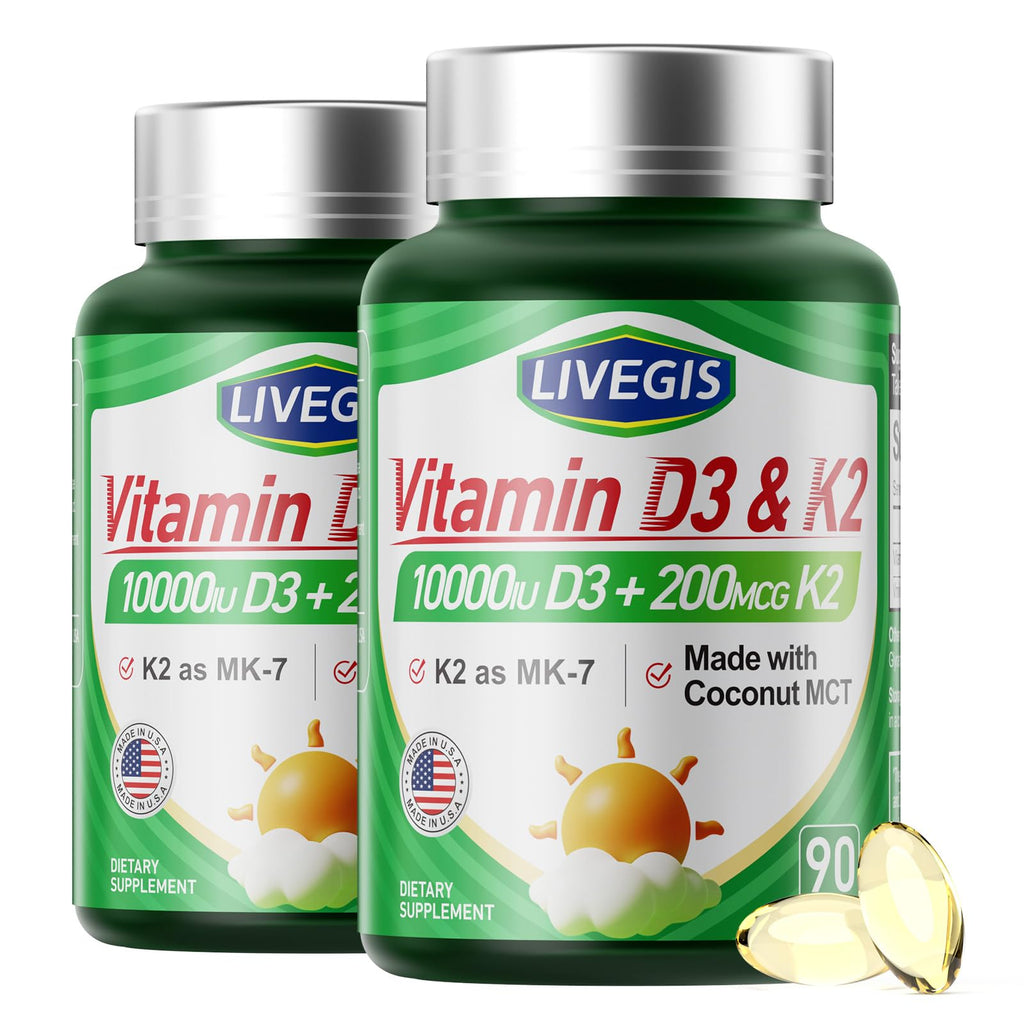 high potency vitamin D3 K2 softgels