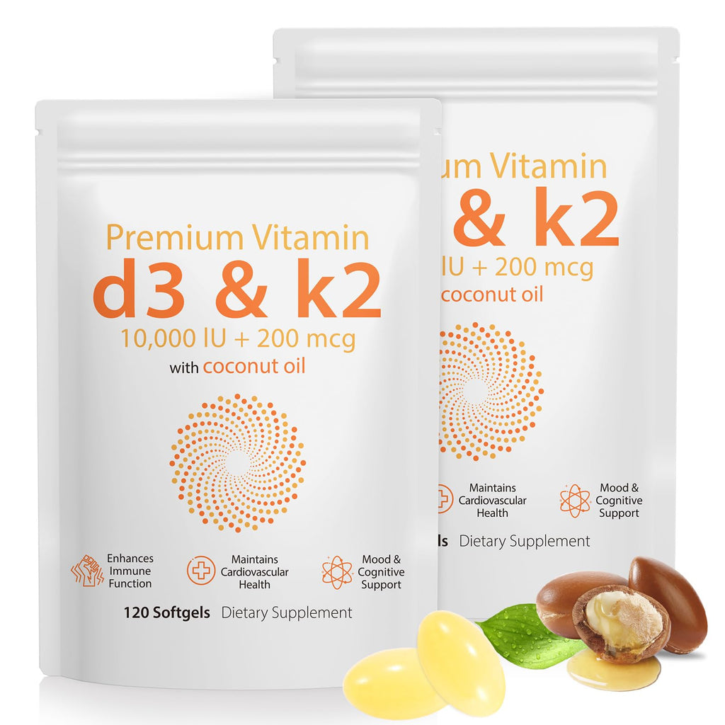 high potency vitamin D3 K2 softgels