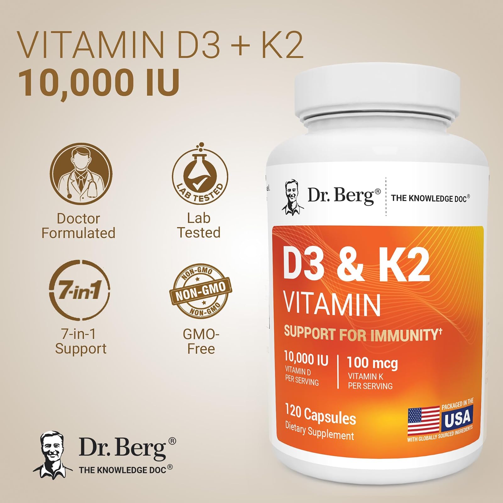 high potency vitamin D3 K2 supplement