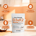 High potency Vitamin D3 K2 supplement