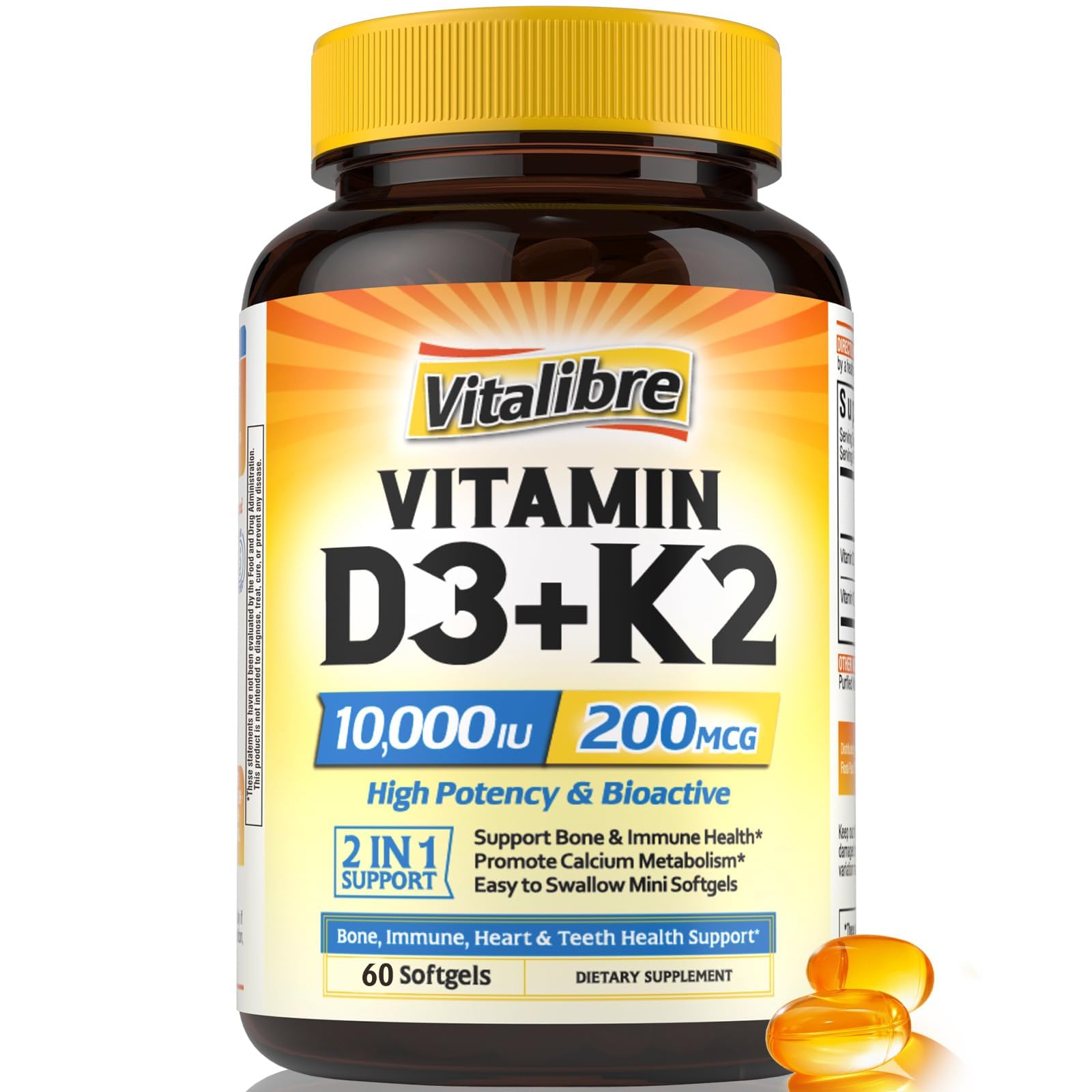 high potency vitamin D3 K2 supplement