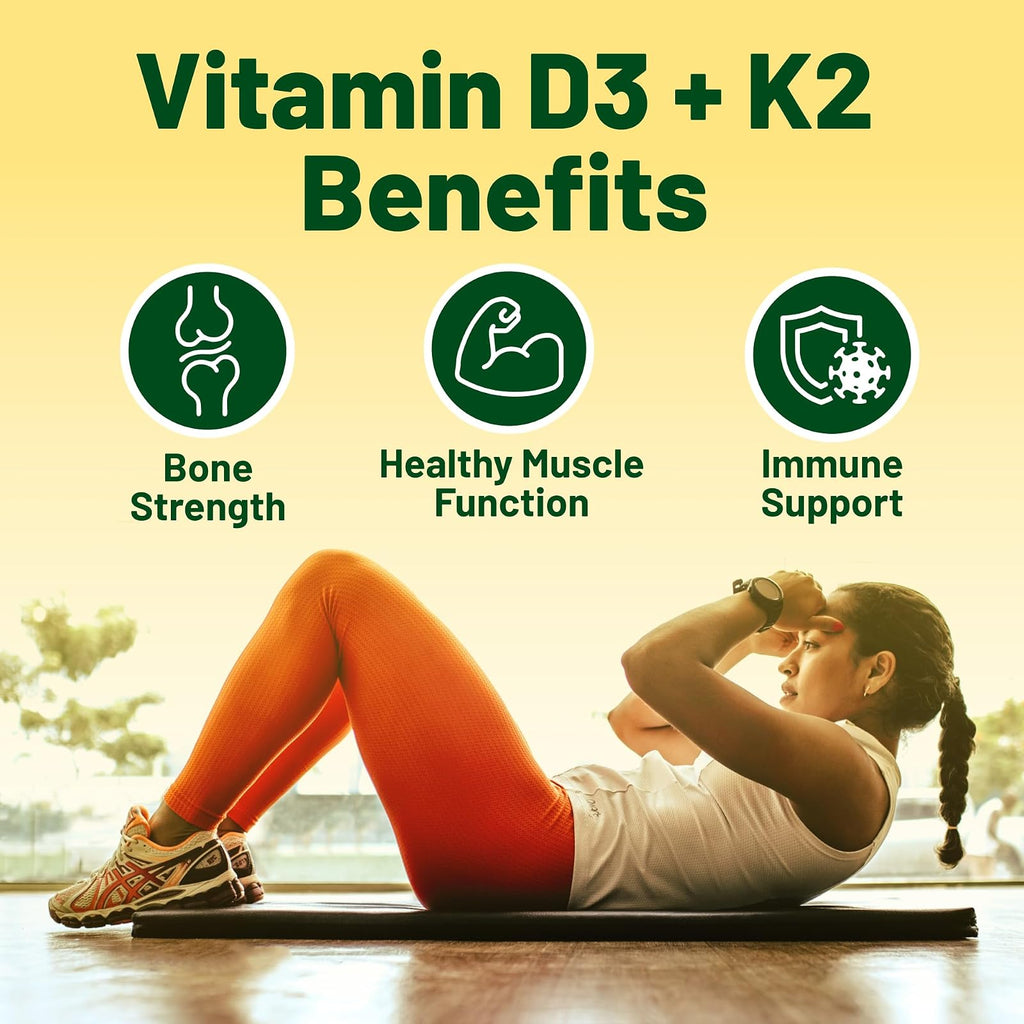 High potency Vitamin D3 K2 supplement