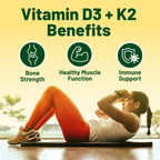 High potency Vitamin D3 K2 supplement