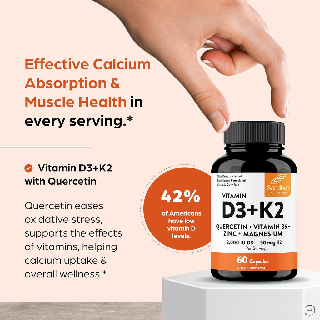 High potency Vitamin D3 K2 supplement