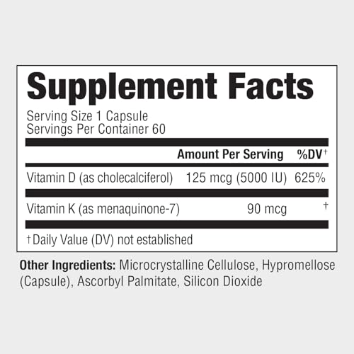 high potency Vitamin D3 K2 supplement