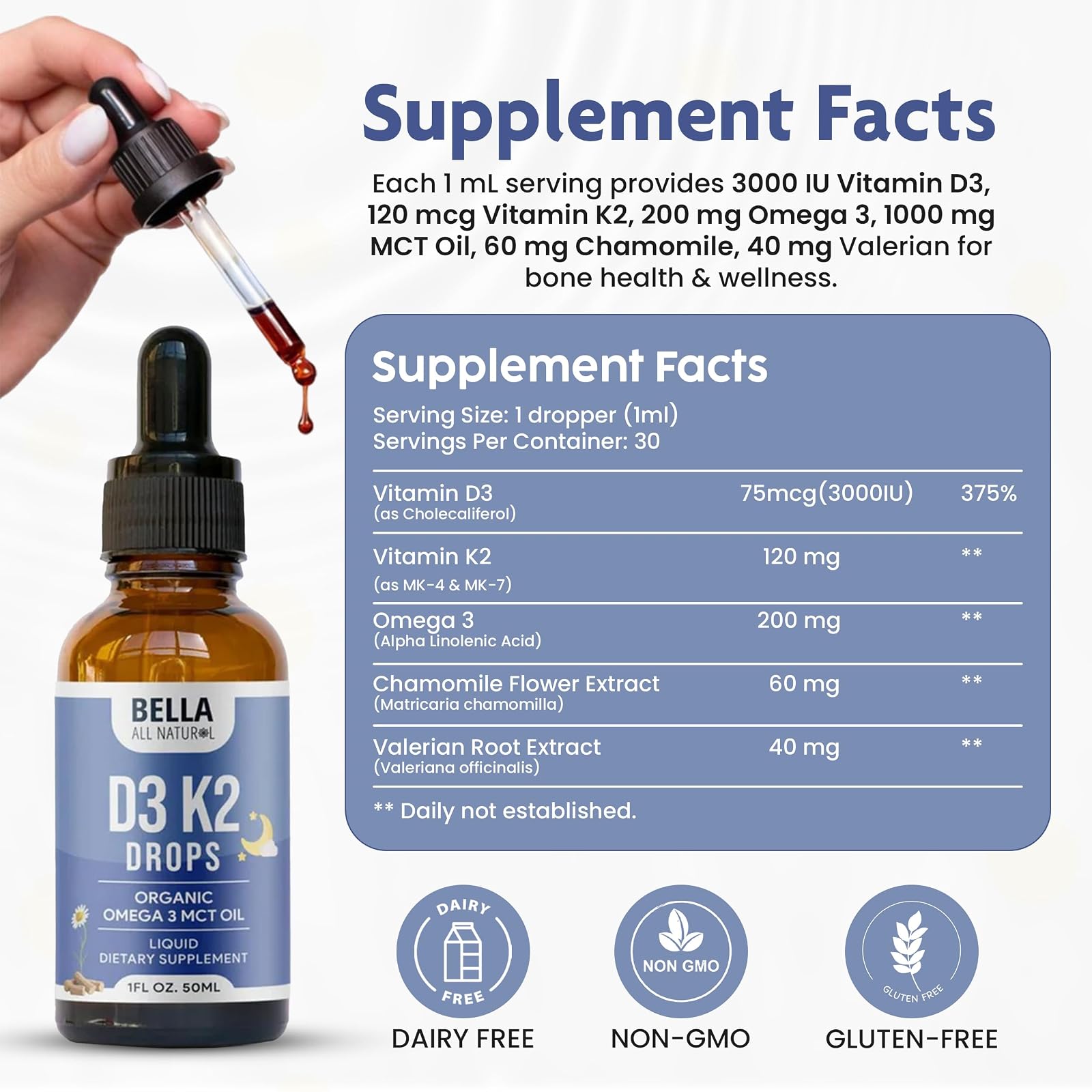 high potency Vitamin D3 K2 supplement