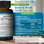 High potency vitamin D3 K2 supplement