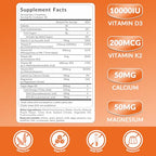 High potency vitamin D3 K2 supplement