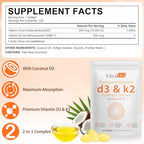 High potency Vitamin D3 K2 supplement