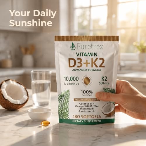 High potency Vitamin D3 K2 supplement