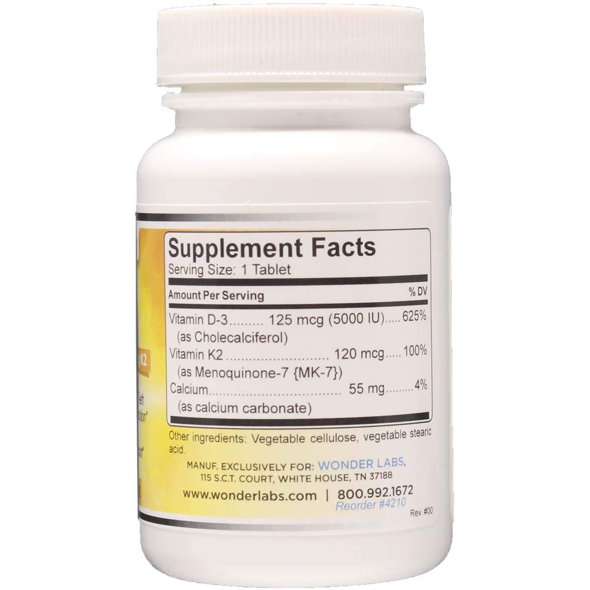 high potency Vitamin D3 K2 tablets