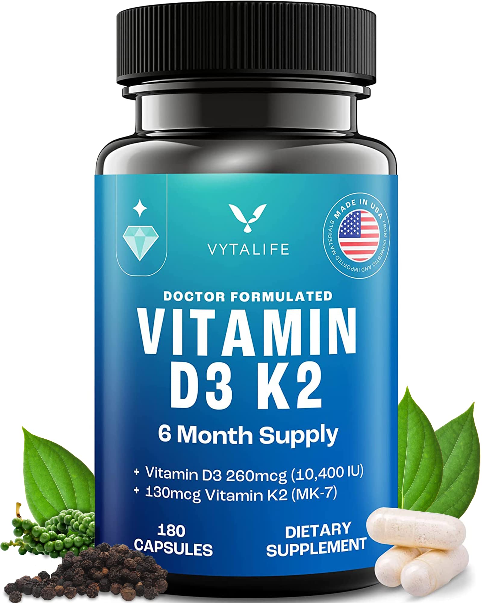 high potency vitamin D3 K2